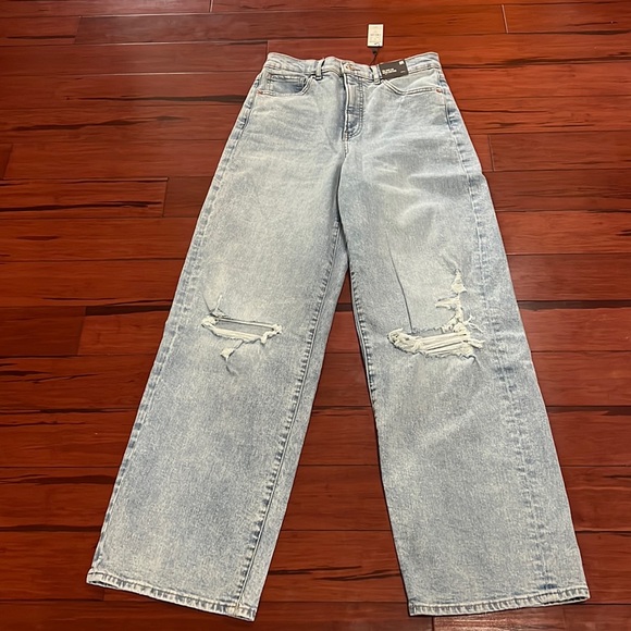 Express | Jeans | Nwt Express 9s Wide Leg Super High Rise Denim Jeans ...